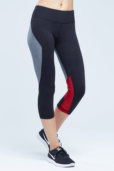 Magar Capri Legging with Contrast Panels – Zobha